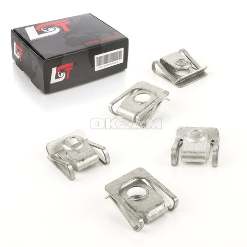 5x Halteklammer Metallhalter Klammer Blechmutter Clips für PORSCHE *NEU ...