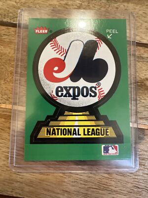 1988 Fleer Team Stickers #47 Montreal Expos Logo | eBay