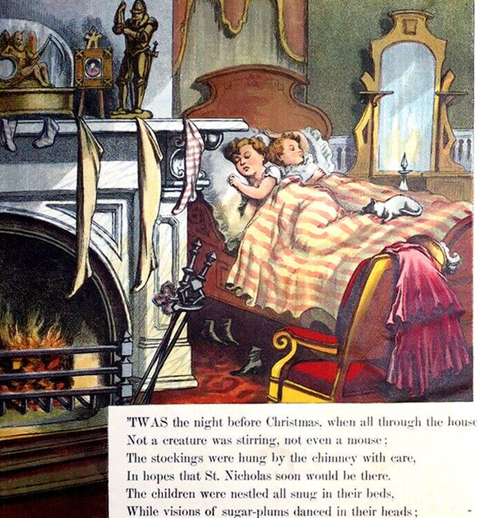 1860s A VISIT OF ST. NICHOLAS Thomas Nast Illustrations NIGHT BEFORE ...