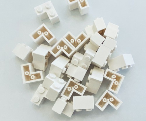 *NEW* Lego 2357 WHITE 2x2 Corner Brick 25 Pieces | eBay
