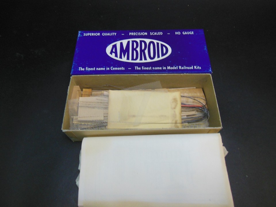 HO SCALE AMBROID K 12 SINGLE SHEATHED BOX CAR CRAFTSMAN KIT | eBay