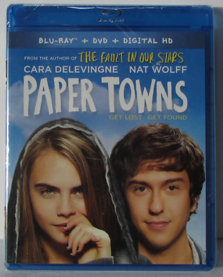 Paper Towns Blu-ray / DVD 2-Disc Set w/ bonus Post-it Notes NEW! No ...