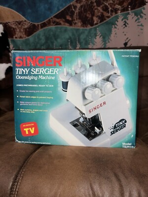 Vintage 80s Singer Tiny Serger TS380 Plus Overedging Machine In ...