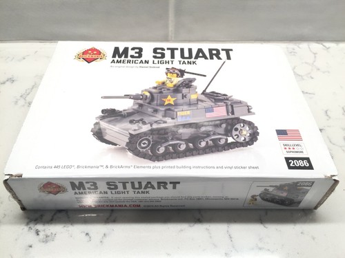 Brickmania M3 Stuart American Light Tank set 2086, NISB, Rare LEGO kit ...