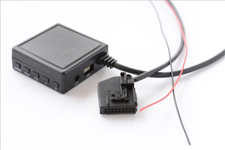 For Mercedes Comand 2.0 Bluetooth Aux Cable Adapter Module +Microphone ...