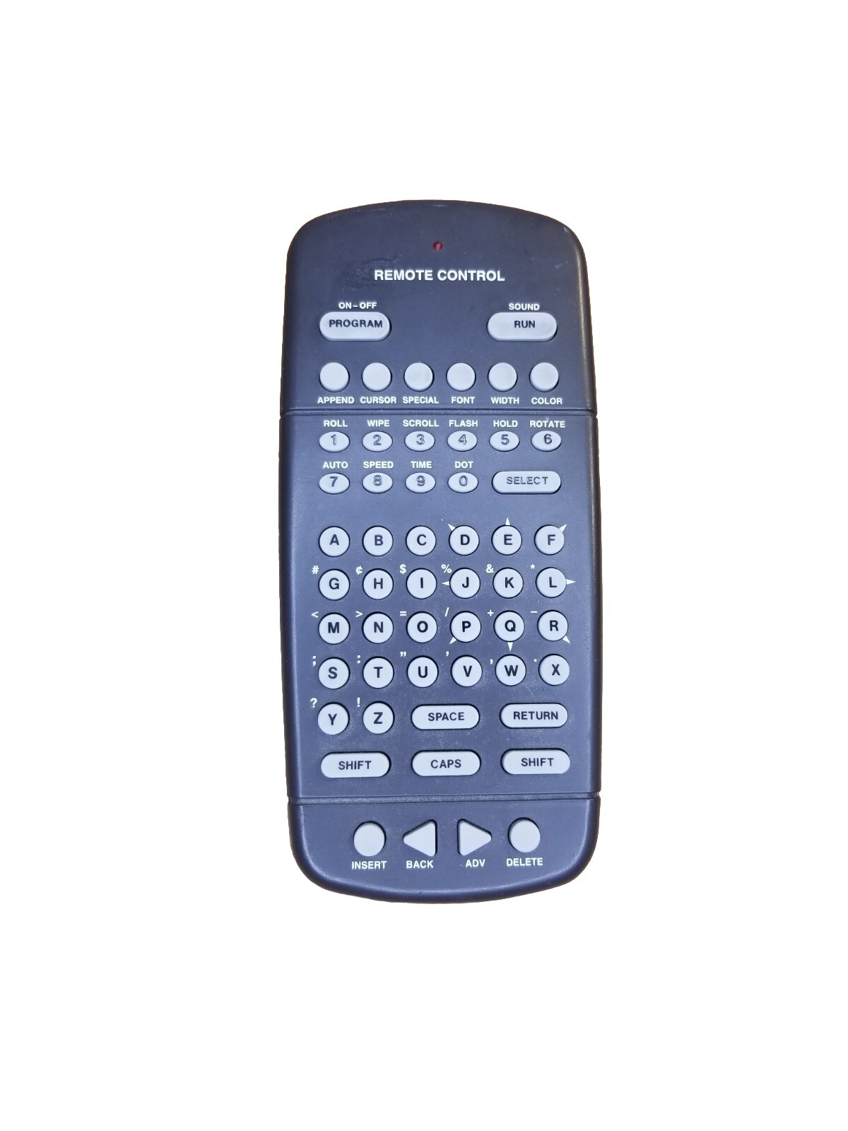 Spectrum Infrared Keyboard Remote Control M2-IK055 Tested Working No ...