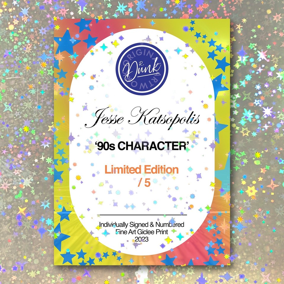 Jesse Katsopolis Holographic 90s Character Sketch Card Limited 1/5 Dr ...