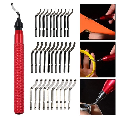 Edge Burr Removal Tool with 31 HSS Blades for Multi Material Use For ...