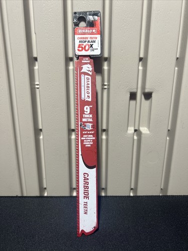 Diablo DS0908CF Steel Demon Red Carbide 8 TPI Reciprocating Saw Blade 9 ...