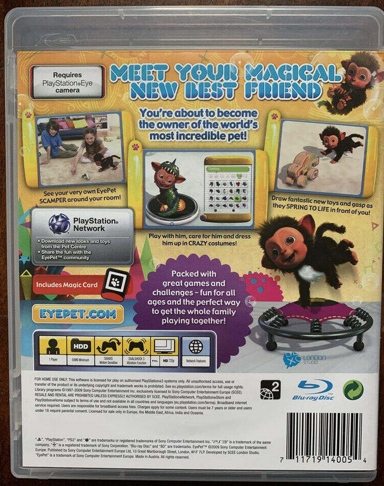 Eyepet PS3 Game for Sony PlayStation 3 | eBay