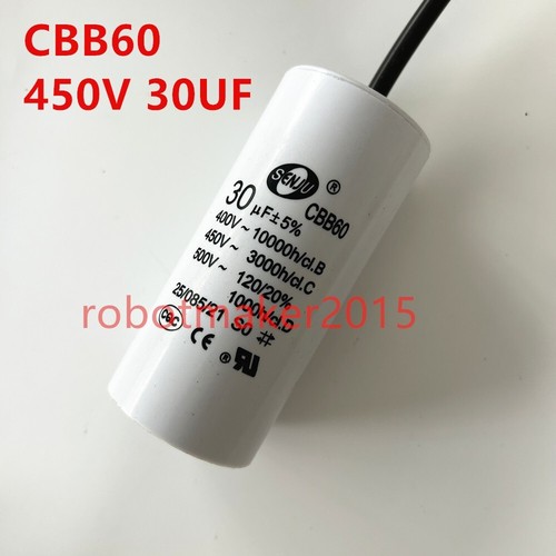 CBB60 Motor Start Capacitor 450V 30UF 30MFD 450VAC For Washer and Dryer ...