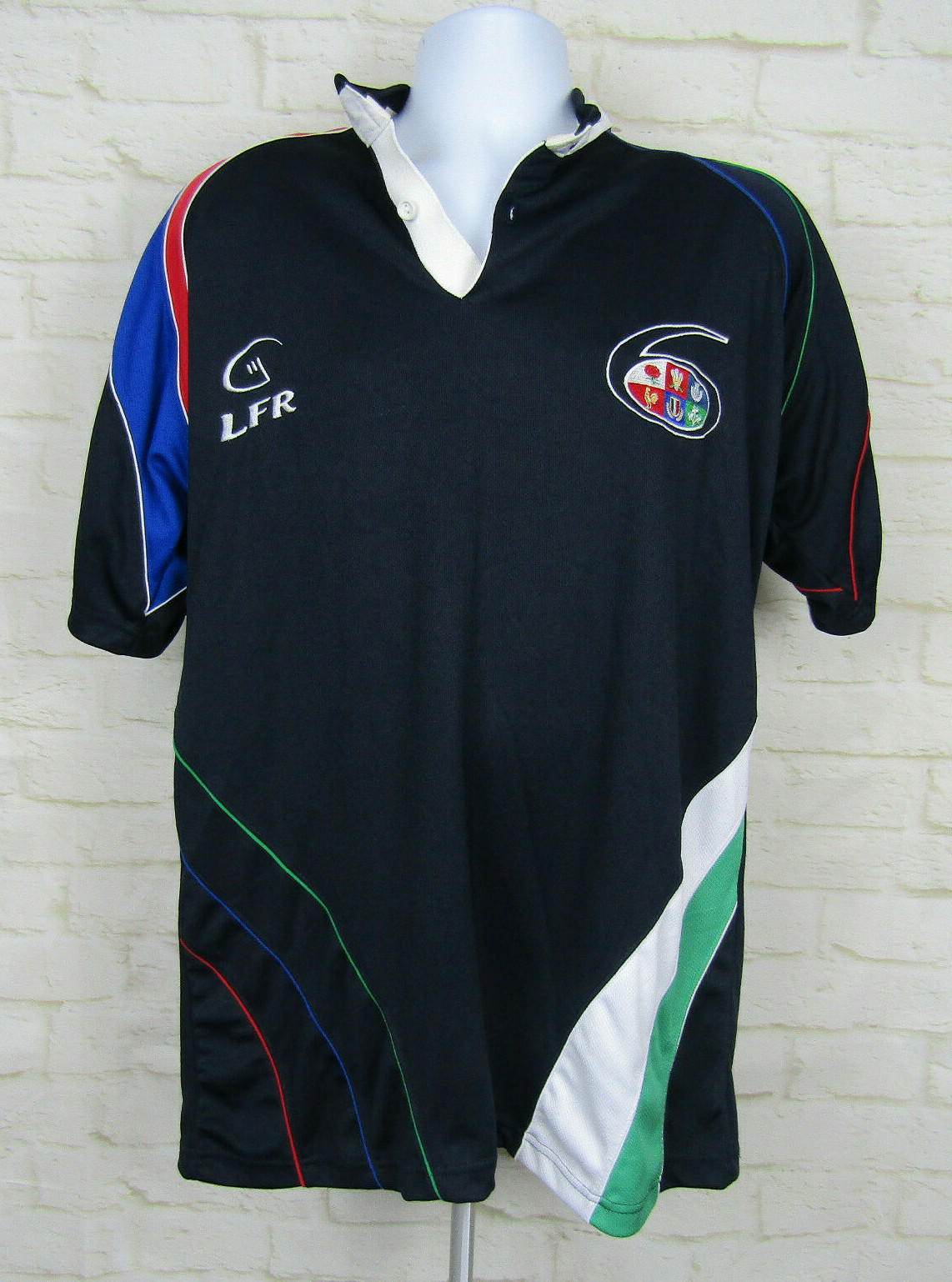 Live For Rugby Mens Large Jersey LFR 6 Nations Rugby Shirt Blue ...