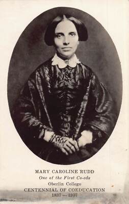 J81/ Oberlin College Ohio RPPC Postcard c1930 Mary Rudd Firest Woman 73 ...