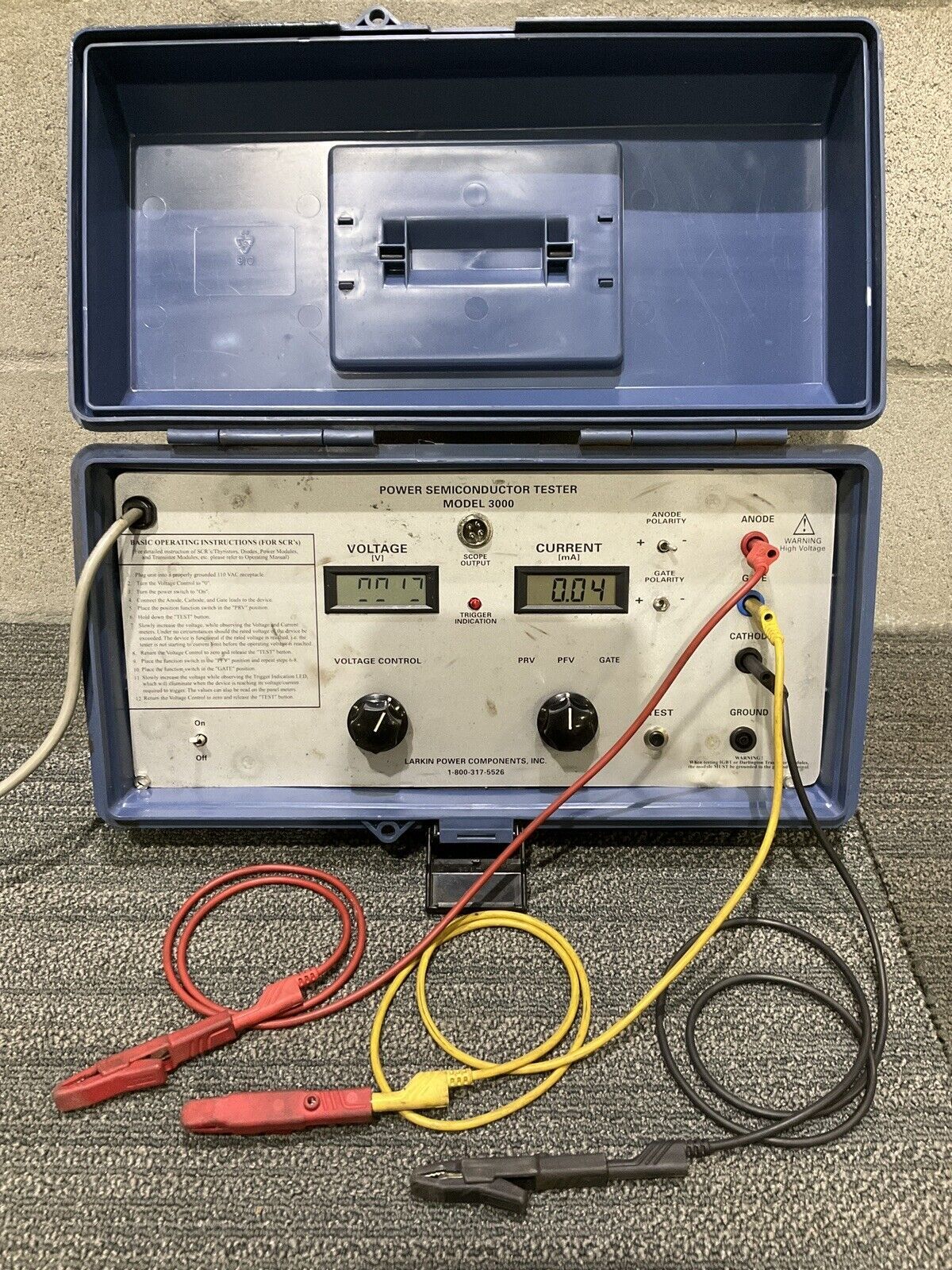 LARKIN POWER COMPONENTS POWER SEMICONDUCTOR TESTER 3000 | eBay