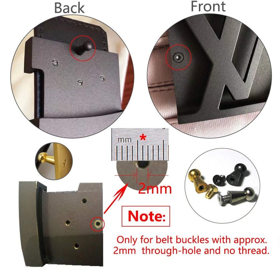 DIY Belt Buckle Screws Hook Replacement for Repair Belts Handbag ...