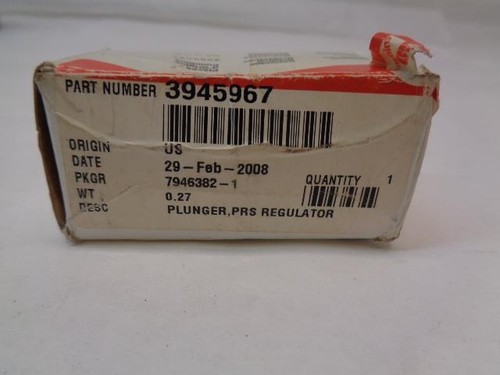NEW GENUINE CUMMINS PRESSURE REGULATOR PLUNGER 3945967 R11TC | eBay