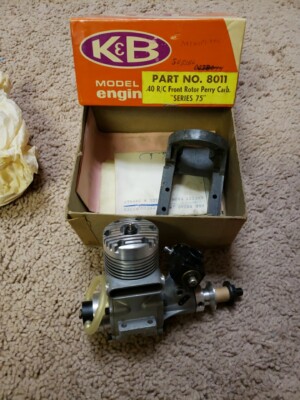 K&B Engine - K&B .40 RC "series 75" w/front rotor PERRY CARB PUMP ...