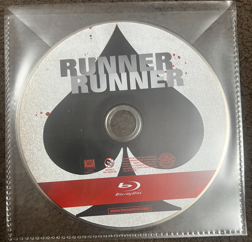 NEW RUNNER RUNNER (2013) - Blu-ray disc only in clear plastic envelope ...