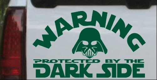 Star Wars Darth Vader Dark Side Car or Truck Window Laptop Decal ...