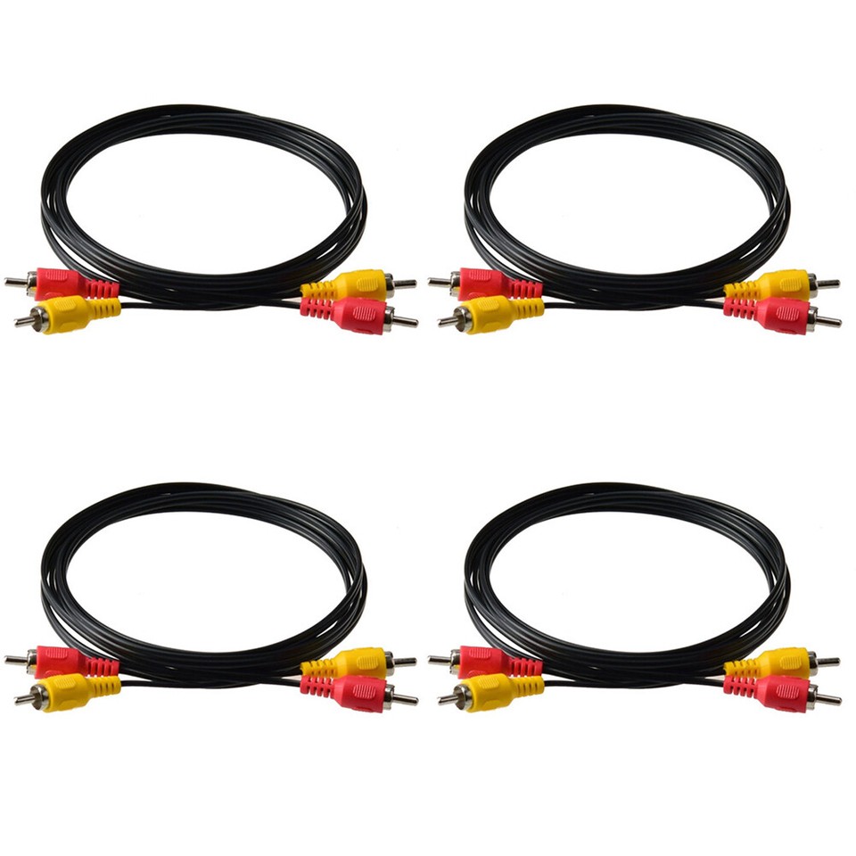 US 2 Pc RCA Composite AV Audio Video Cable Cord for Original 1985 ...
