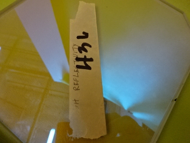 HUGE OPTICAL TRUNCATED COATED DICHROIC MIRROR GLASS OPTICS AS IS &50-A ...