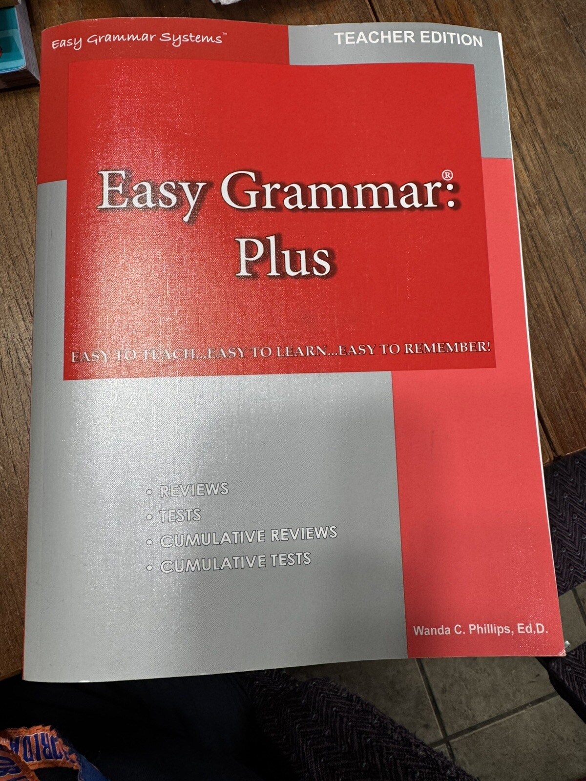 Easy Grammar Plus Teacher Edition by Wanda C. Phillips 9780936981130 | eBay