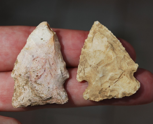 *LOT OF 2 ARCHAIC POINTS FLORIDA, GA ARROWHEAD Authentic Indian ...