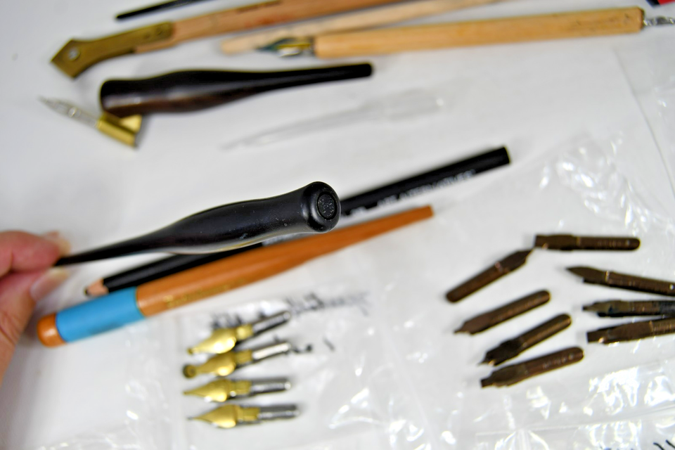 Vintage Poster Nibs Calligraphy Pens Tips Mixed Lot Ink Dip Lettering ...