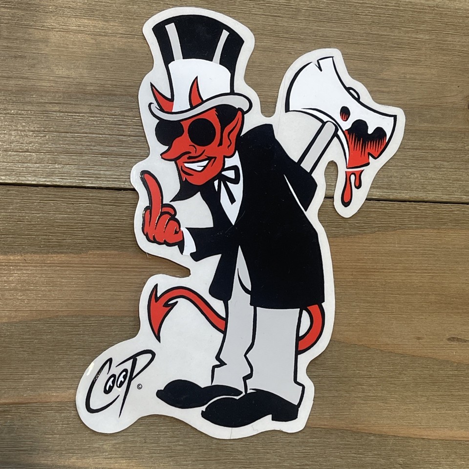 Coop Devil Decal Sticker Version Of Western Exterminator Little Man ...