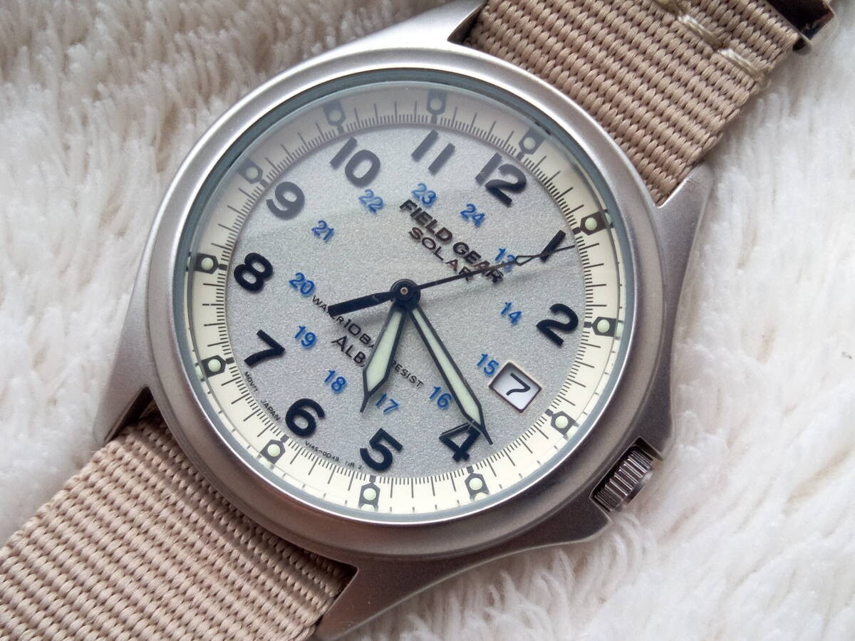 SEIKO ALBA Seiko ALBA Field Gear Solar Men's Watch Mi… - Gem