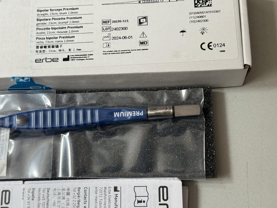 ERBE 20195-515 Bipolar Premium Forceps 23cm 2.0mm Straight | eBay