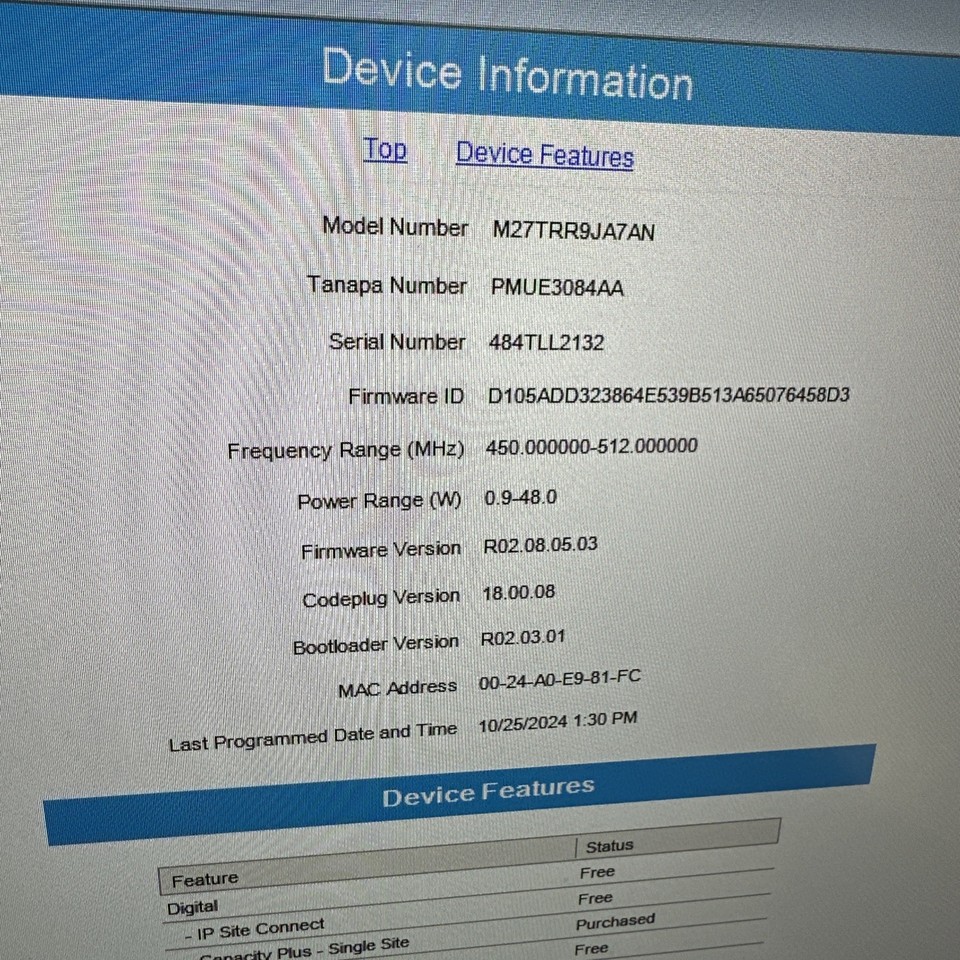 Motorola XPR8300 UHF 450-512 Mhz 40W Repeater cap plus/drnamic mixed ...