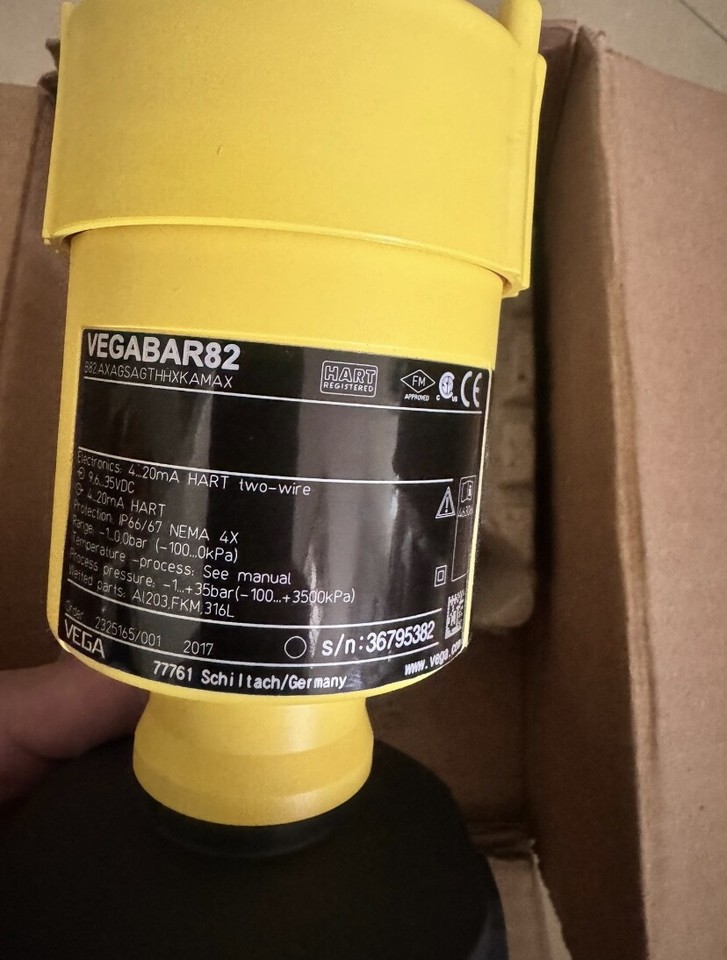 VEGABAR82 Pressure Transmitter Brand New | eBay