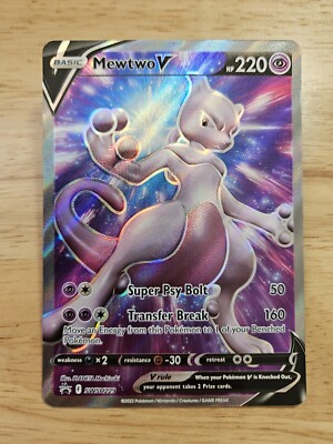 Mewtwo V SWSH229 NM Full Art Promo Rare Pokemon Card | eBay