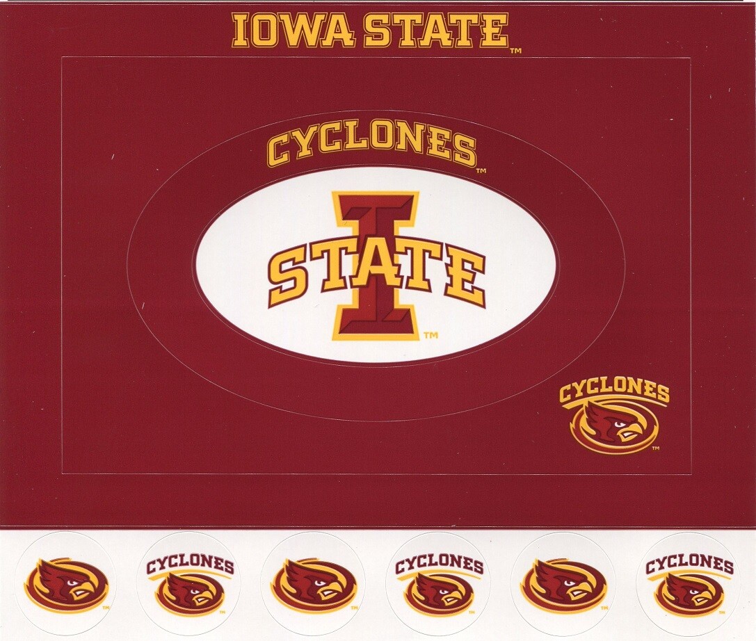 Iowa State University Cyclones NCAA Cardstock Sticker Frame, scrapbook ...