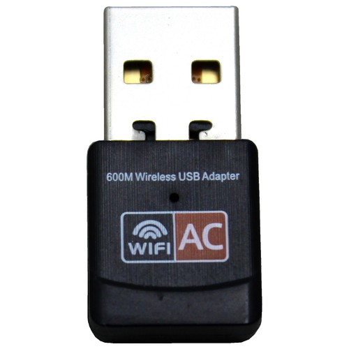 802.11AC 2.4G / 5GHz 600Mbps Dual Band WiFi USB Adapter Home Wireless ...