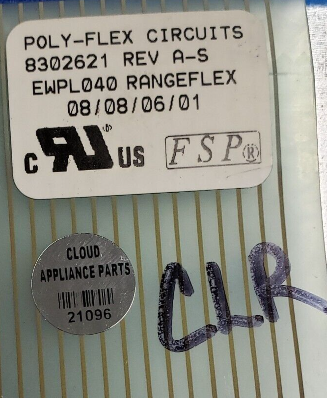 OEM KitchenAid Range Control Panel 8302621 Same Day Shipping & 60 Days ...