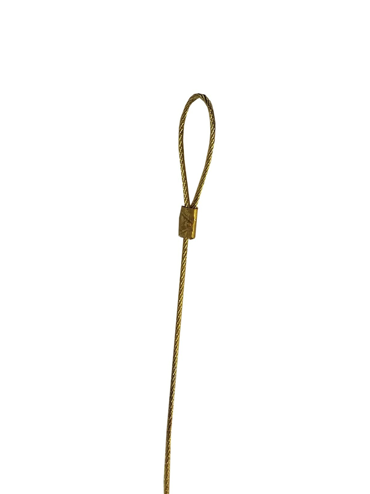 BRASS GOLD Wire Rope steel cable loop ring Moulding dado rail picture ...