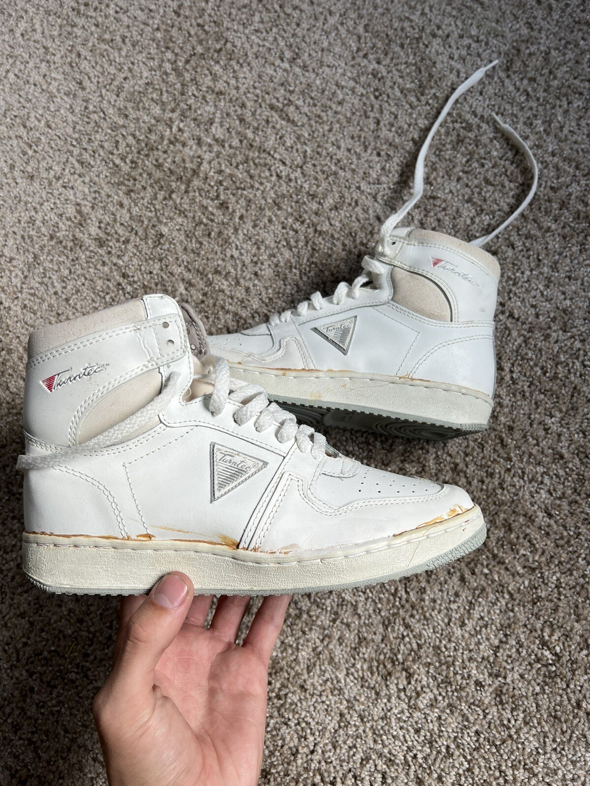 1985 Jordan 1 Knockoff Turntec Rec 3 White Neutral Gr… - Gem