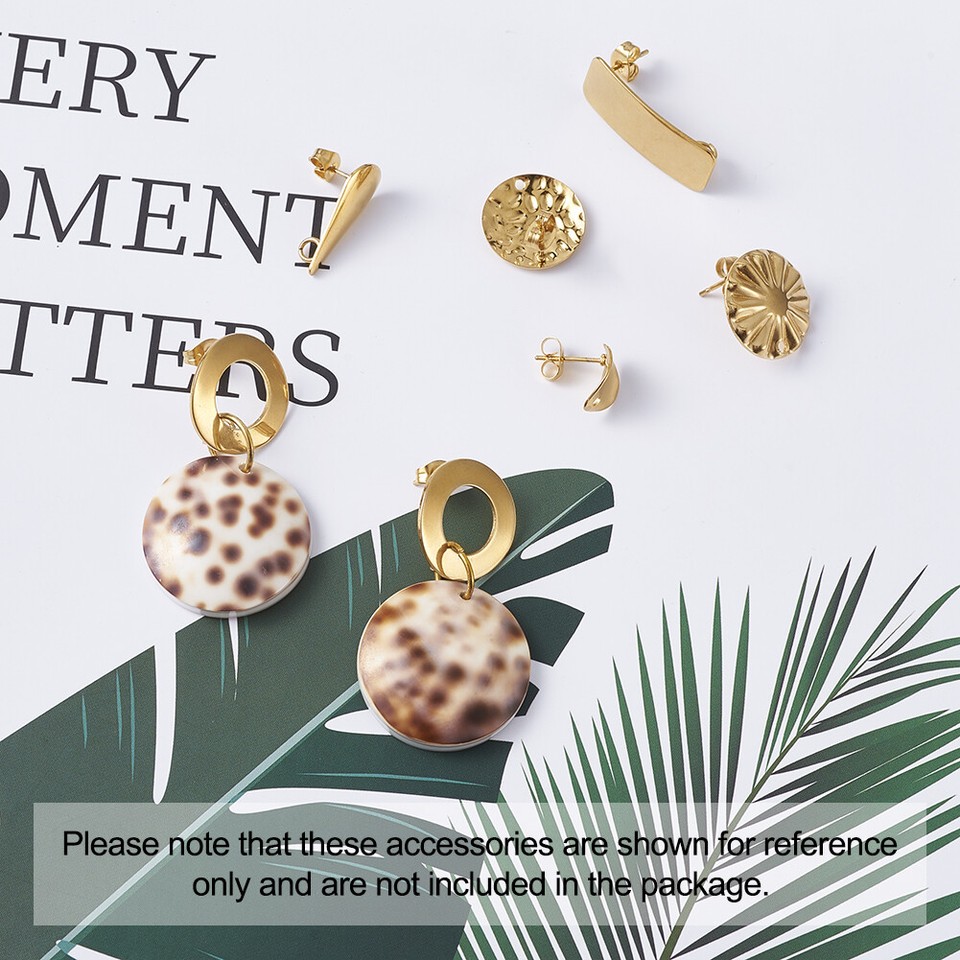 1 Box Golden Stainless Steel Loop Ear Nuts Earring Backs Stud Earring ...