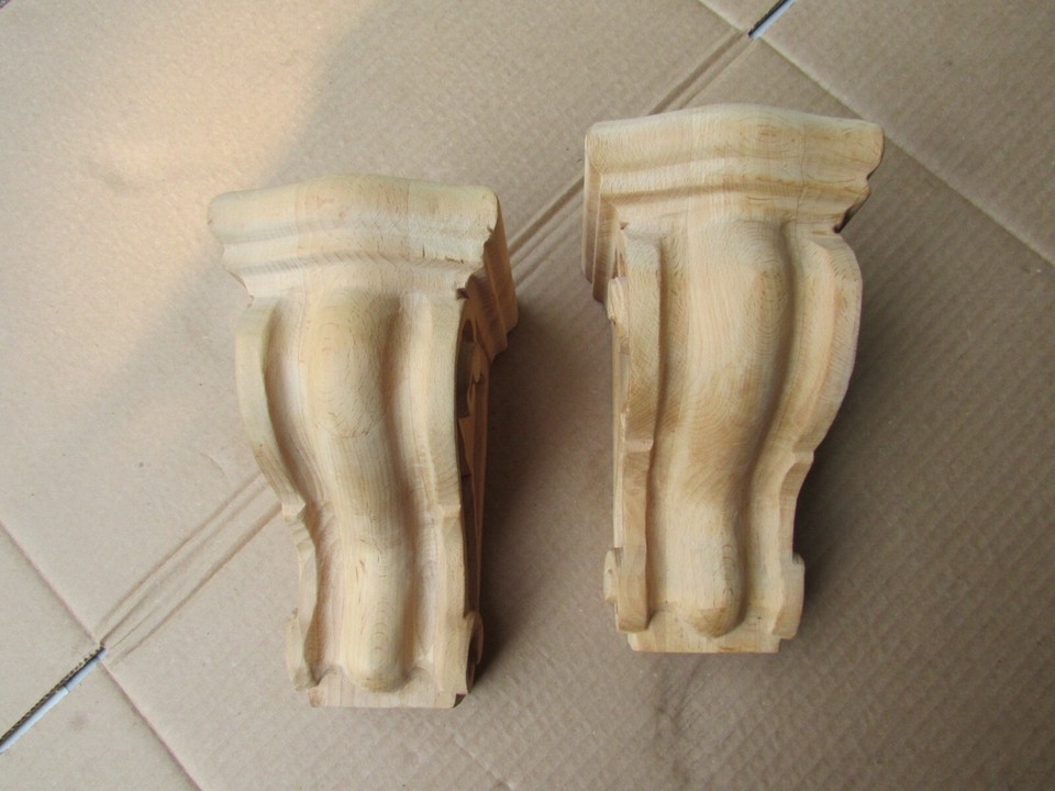 Traditional Corbel Countertop Support Bracket Maple Wood Carved LARGE ...