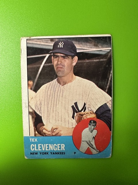 1963 Topps - Semi-High # #457 Tex Clevenger for sale online | eBay