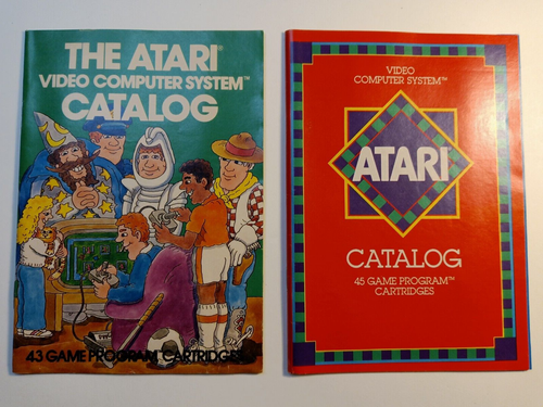 Atari 1981 Red and Green Video Computer Game System Catalogs Lot of 2 ...
