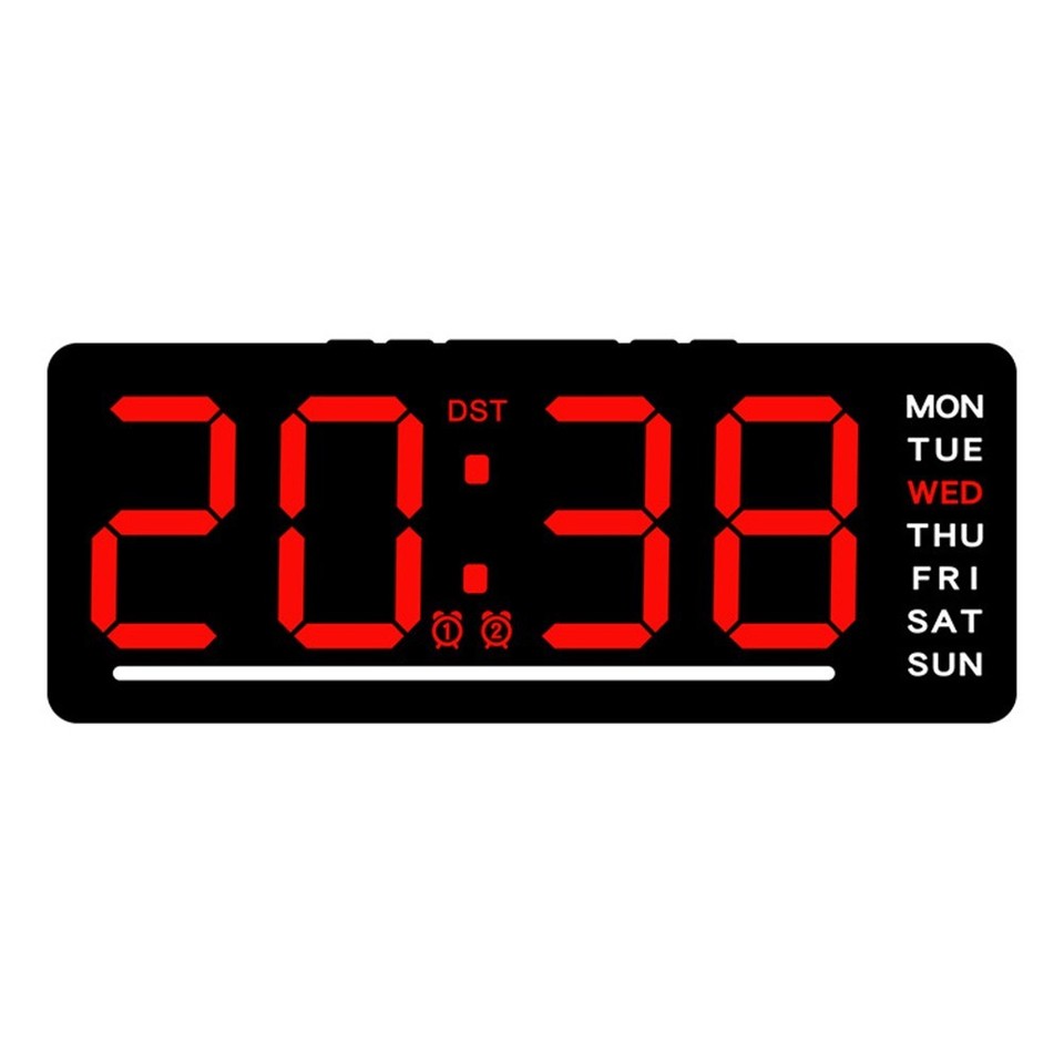 Electronic Alarm Clock with Large Display and Power Off Memory Feature ...