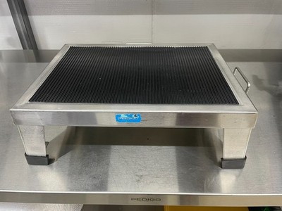 Pedigo P-1015 Stackable Foot Step Stool Stainless Steel 14" x 19" x 6 ...