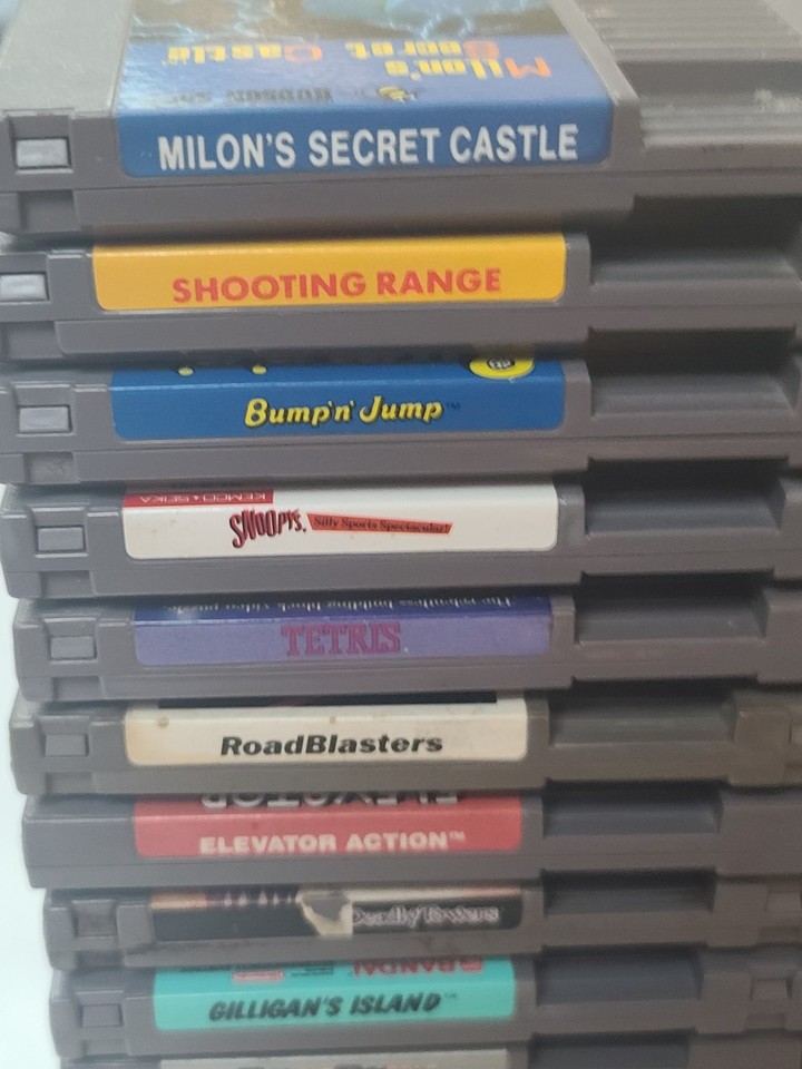 Nintendo NES - Lot of 26 Games w/ Yobo System + 2 Controllers - Tested ...