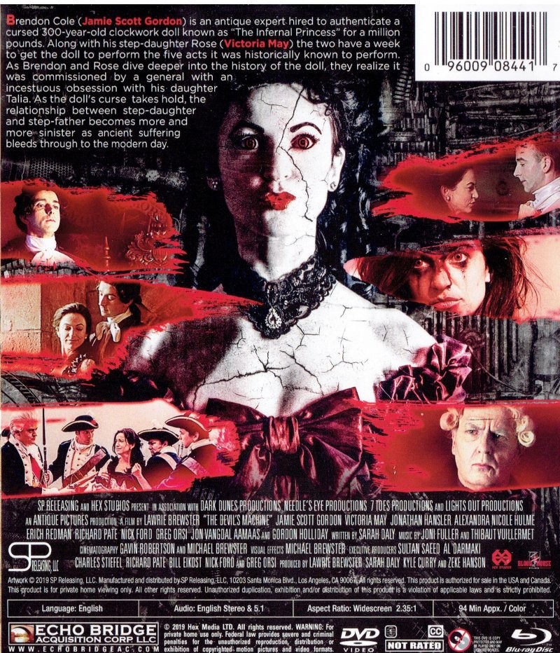 The Devil's Machine (2019) Blu-Ray + DVD - Two-Disc, Unrated ...