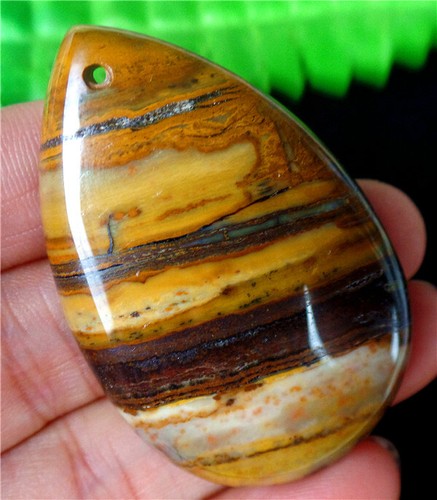 48x32x6mm Natural Sonoran Sunrise Sunset Stone Teardrop Pendant Bead ...