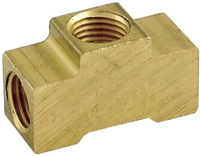 Brake Line 3-Port Tee Fitting SAE 3/8-24 Inverted Flare Edelmann 3/16 ...