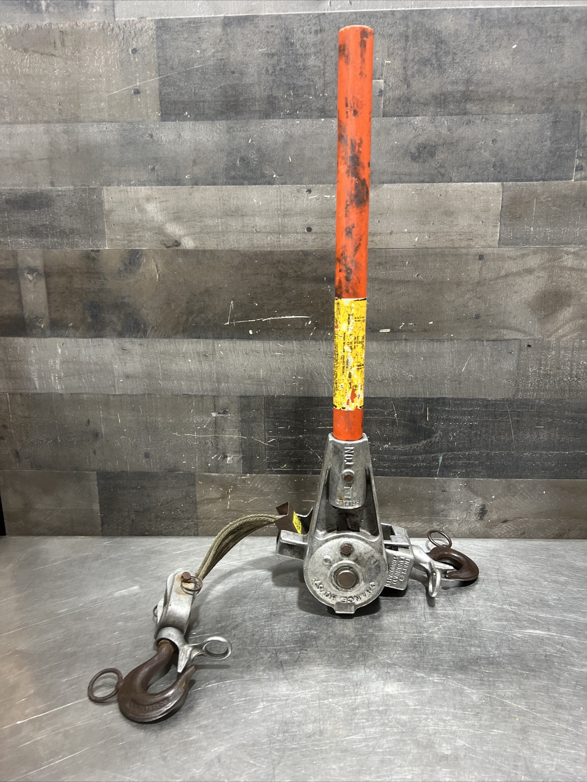 Chance Hoist 1 Ton Hot Stick Ratcheting Strap Hoist. Item ID #39. Used ...